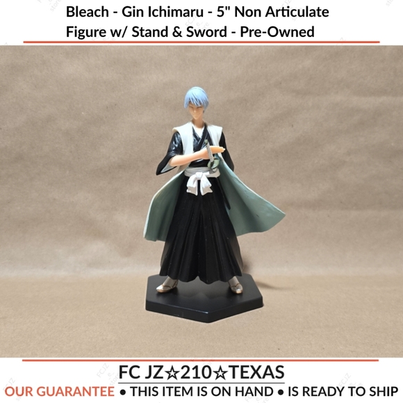 Source Unknown | Toys | Bleach Gin Ichimaru 5 Non Articulate Figure W ...